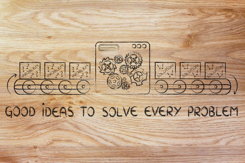 Good Ideas To Solve Every Problem Stock Photo - Image of potential ...
