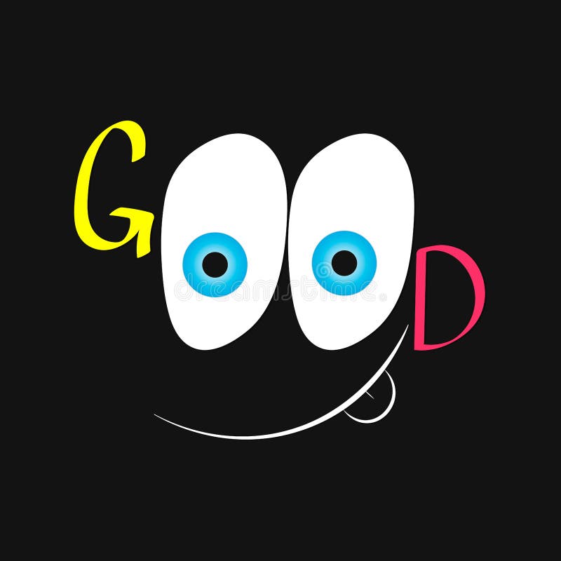 Good. Isolated Calligraphy Lettering, Word Design Template, Vector ...