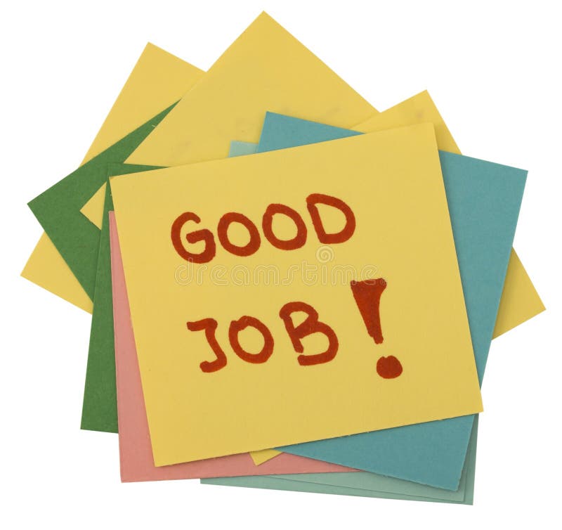 Good job stock image. Image of reminder, concept, motivating - 23149119