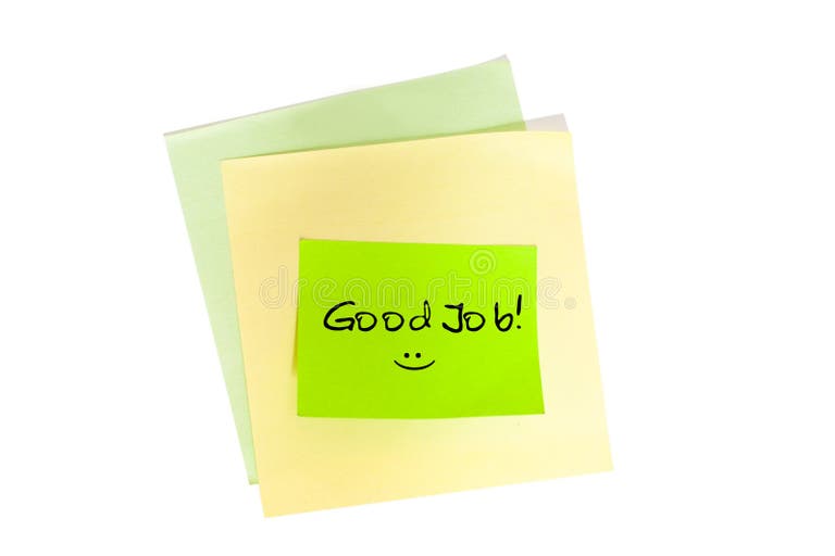 Good Job Text Adhesive Note Stock Photos - Free & Royalty-Free Stock ...
