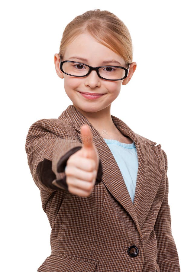 Good job! stock photo. Image of isolated, gesturing, blond - 38316568
