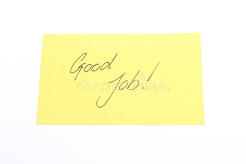 Good Job stock photo. Image of congratulations, message - 46865358
