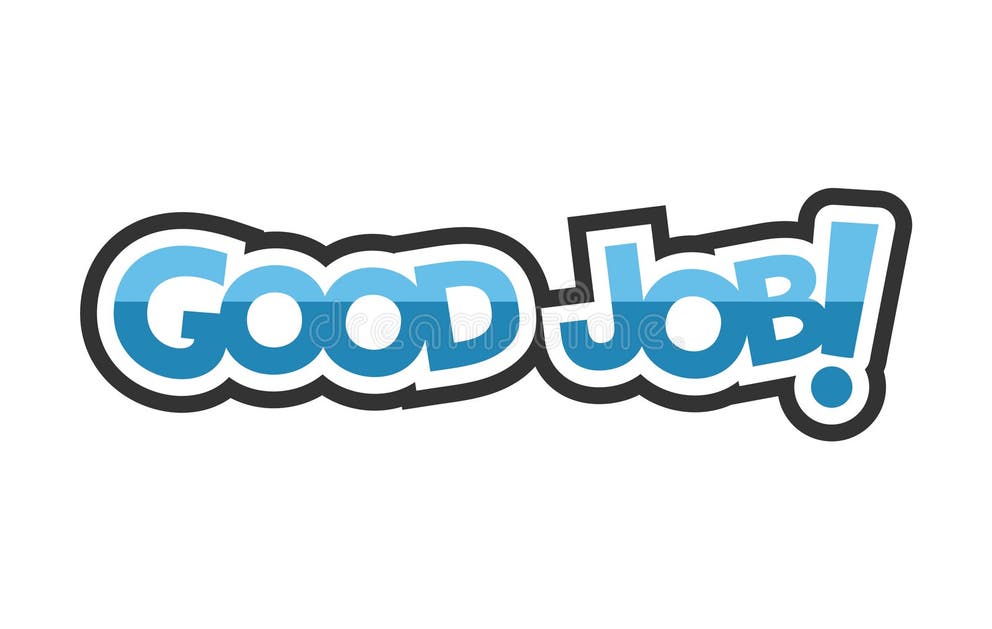 Good job message stock vector. Illustration of halftone - 333200769