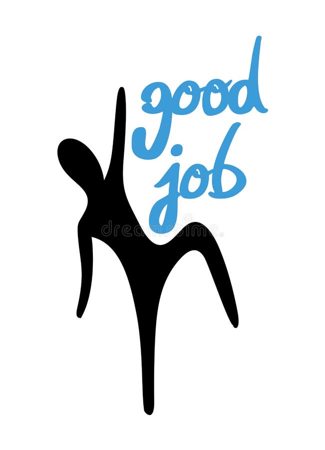 Good job message stock vector. Illustration of concept - 117535264