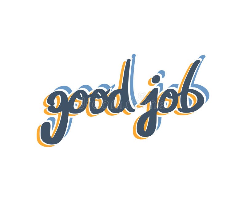 Good job icon stock vector. Illustration of sticker - 118579485