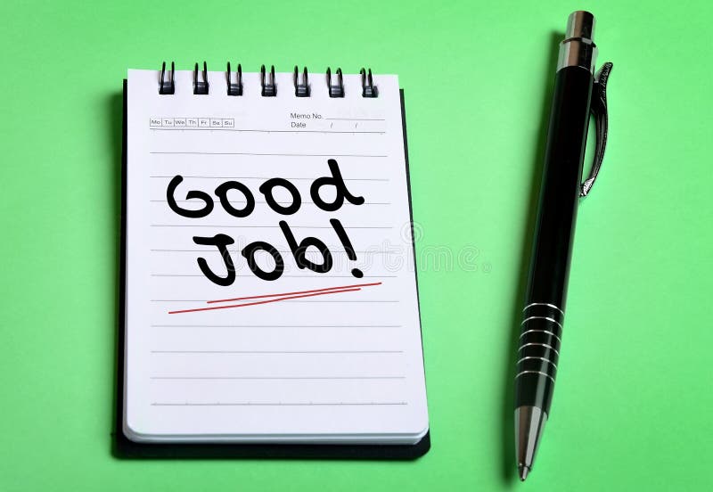 Good Job word stock photo. Image of achievement, congratulation - 54565536