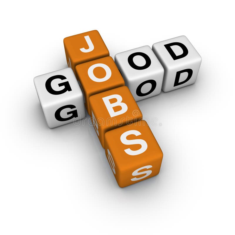 Good jobs stock illustration. Illustration of gold, buzzwords - 18404814
