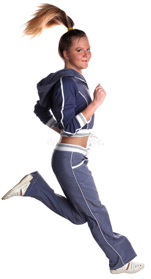 Good jump stock image. Image of beautiful, hair, human - 19556899