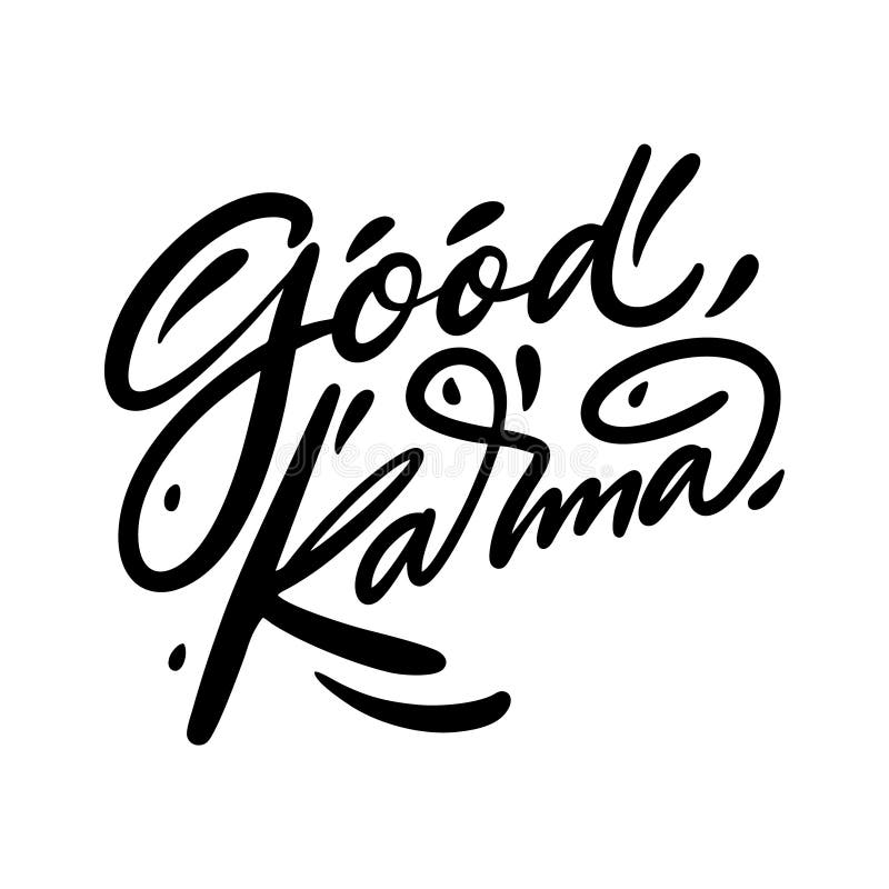 Good Karma Email Illustration Design Stock Illustration - Illustration ...