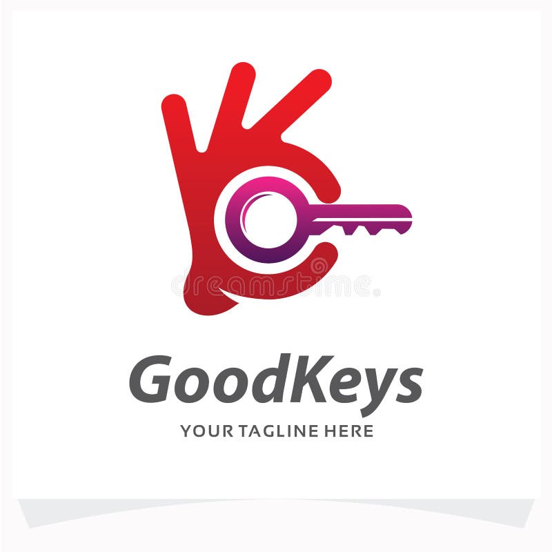 Good Keys Logo Design Template Stock Vector - Illustration of creative ...