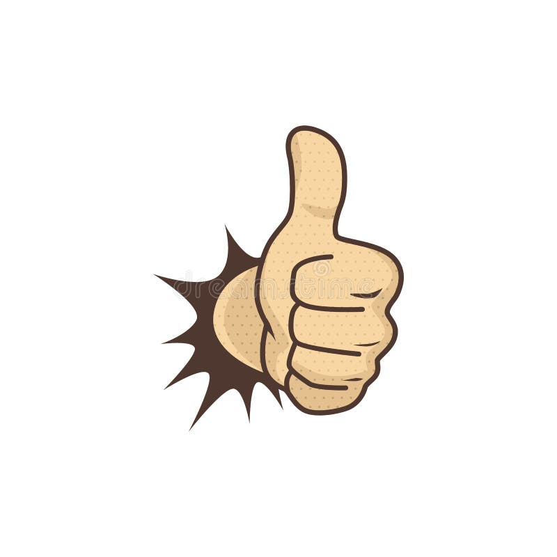 Good Like Thumb Up Gesture Hand Sign Stock Illustration - Illustration ...