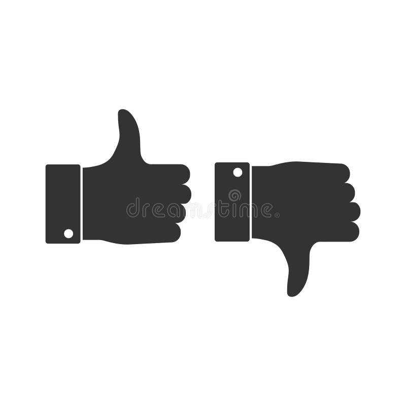 Good, Like, Thumbs Up Icon. Vector Illustration, Flat Design Stock ...