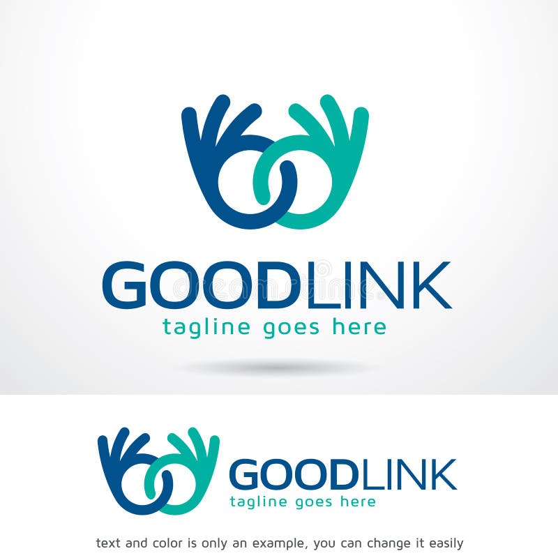 Good Link Logo Template Design Vector Stock Vector - Illustration of ...