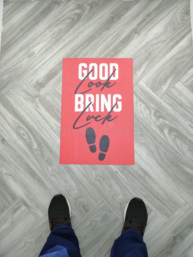 Good look bring luck stock image. Image of circle, font - 221844543