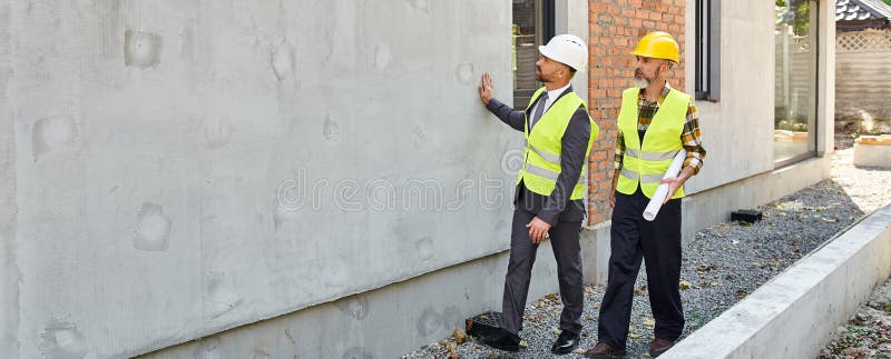 Good Looking Cottage Builder and Architect Stock Photo - Image of ...