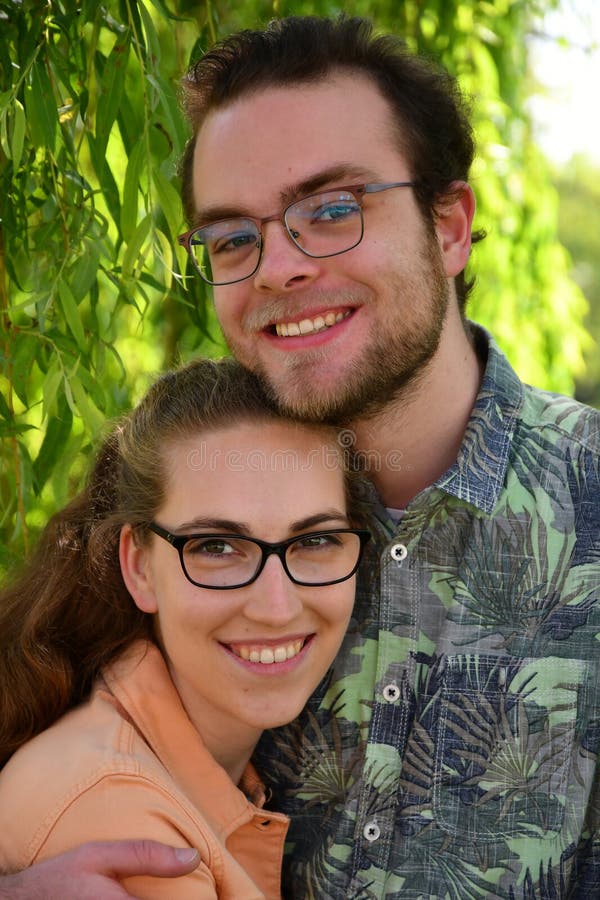 Good Looking Loving Couple Outside in the Park Stock Photo - Image of ...