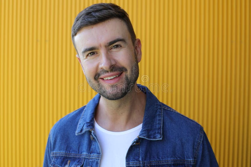 Good Looking Man with a Beard Stock Image - Image of adult, positive ...