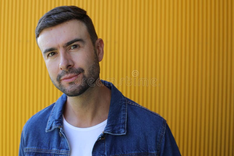 Good Looking Man with a Beard Stock Image - Image of hispanic, white ...