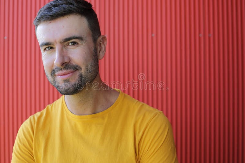 Good Looking Man with a Beard Stock Photo - Image of brazilian ...