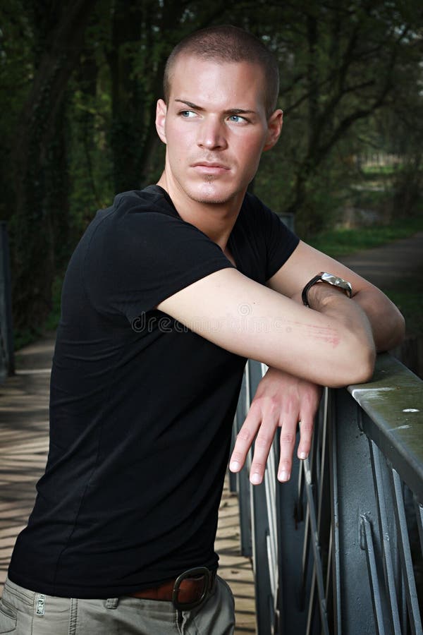 Good looking man outdoor stock image. Image of person - 30681211