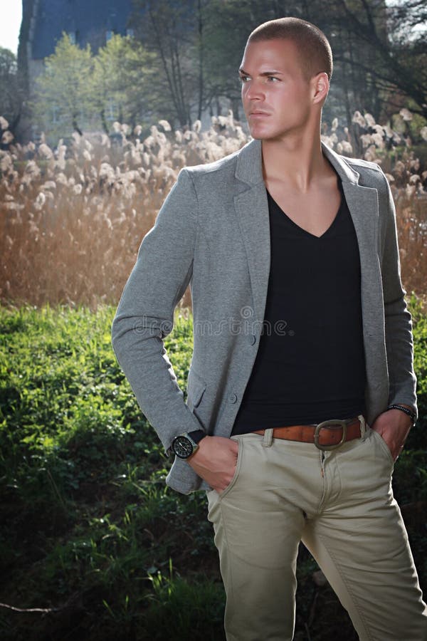 Good looking man outdoor stock photo. Image of recreative - 30682522