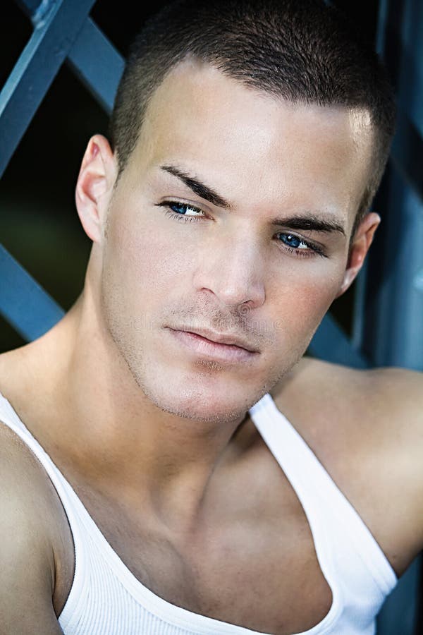 Good looking man outdoor stock image. Image of freshness - 30699445