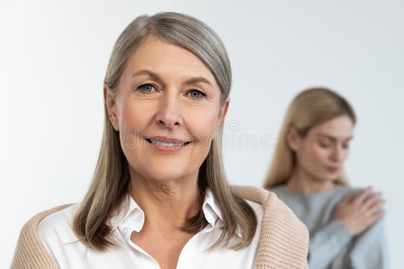 Good-looking Mature Woman Looking Confident and Determined Stock Image ...