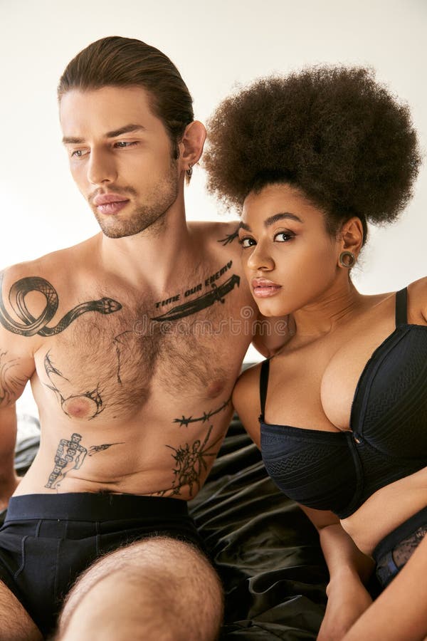 Good Looking Multicultural Couple in Underwear Stock Photo - Image of ... Good Looking Multicultural Couple in Underwear Stock Photo - Image of ...