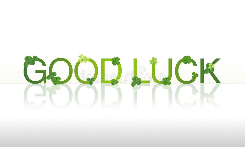 Good luck stock vector. Illustration of luck, clover - 13980388