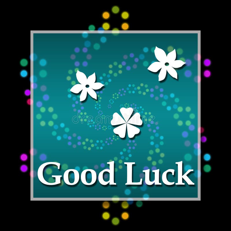 Good Luck Black Abstract Colorful Banner Stock Illustration ...