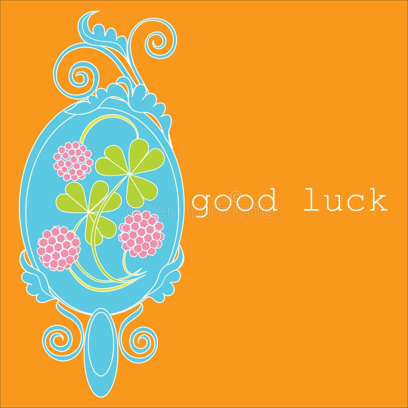 Good luck stock vector. Illustration of design, abstract - 46331216