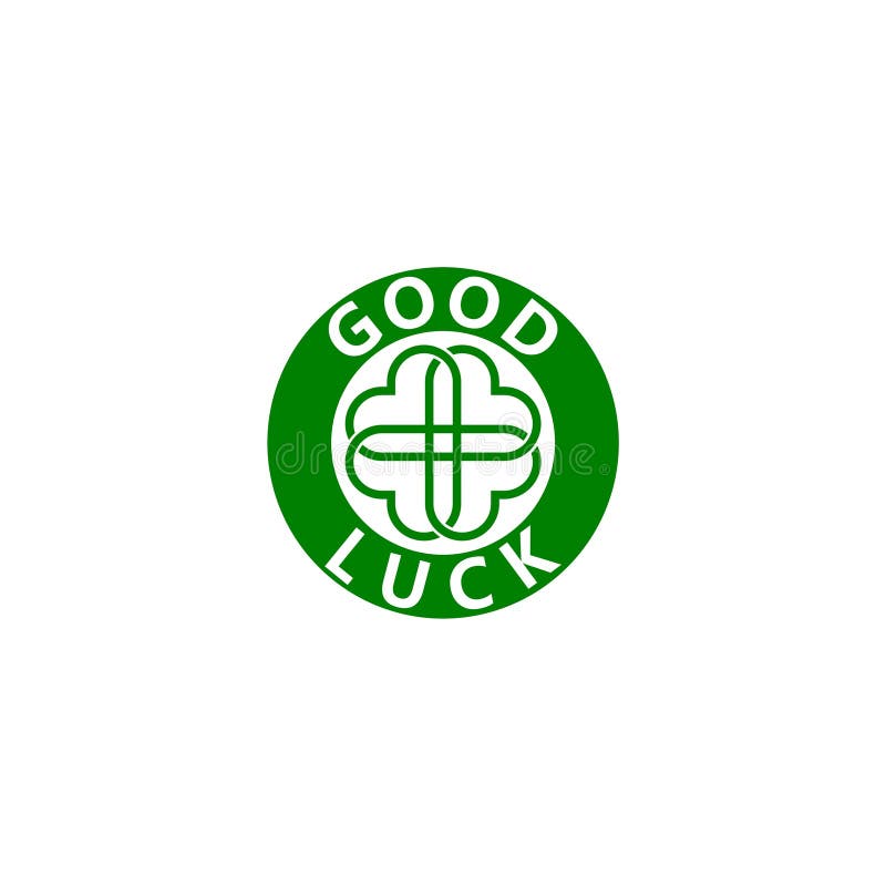 Good Luck Icon Isolated on White Background Stock Vector - Illustration ...