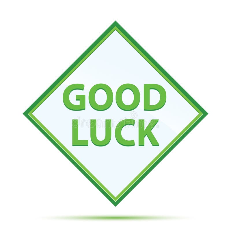 Good Luck Modern Flat Design Blue Abstract Background Stock ...