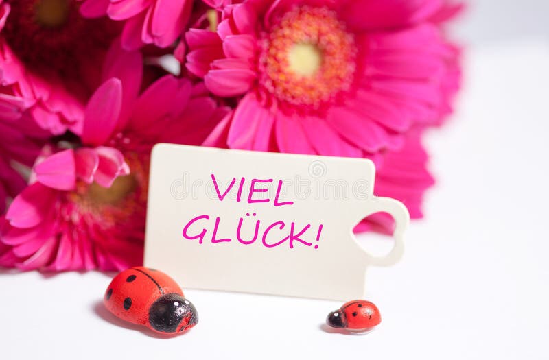 Good luck stock image. Image of message, flowers, announcement - 53509669