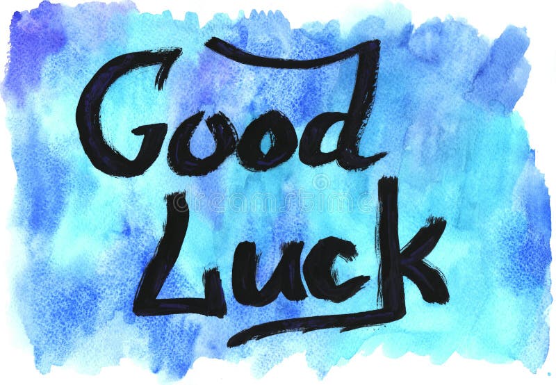 Good Luck Water Colour Stock Illustrations – 15 Good Luck Water Colour ...