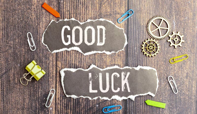 Good Luck Text on a Wooden Cubes, Text Stock Photo - Image of positive ...
