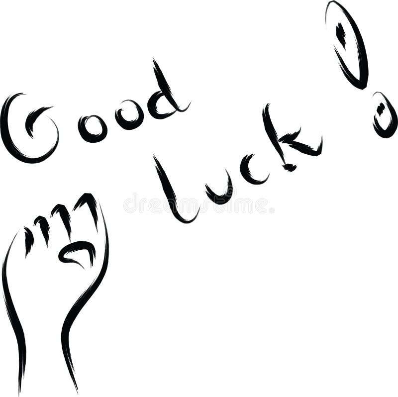 Good luck stock illustration. Illustration of decoration - 38744366