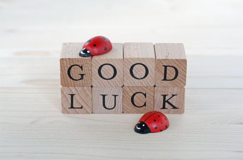 Good Luck stock image. Image of beetle, fortune, text - 79860949