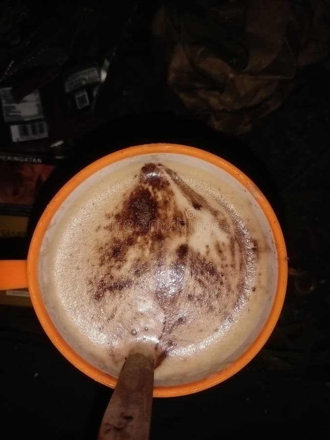 Good Milk Coffee To Drink at Night Stock Image - Image of good, night ...