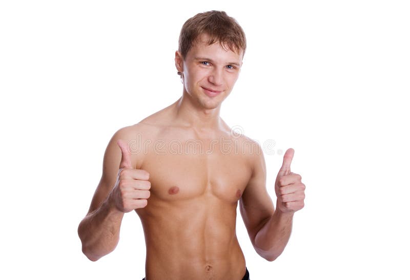 Good mood stock image. Image of pose, good, finger, white - 8043339