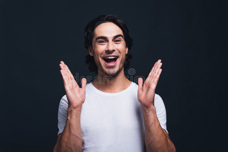 Always in good mood. stock photo. Image of cheerful, confidence - 79787322