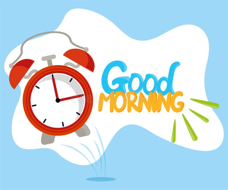 Good morning alarm clock stock vector. Illustration of deadline - 231545399