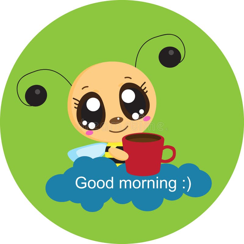 Good morning stock vector. Illustration of circle, happy - 55216843