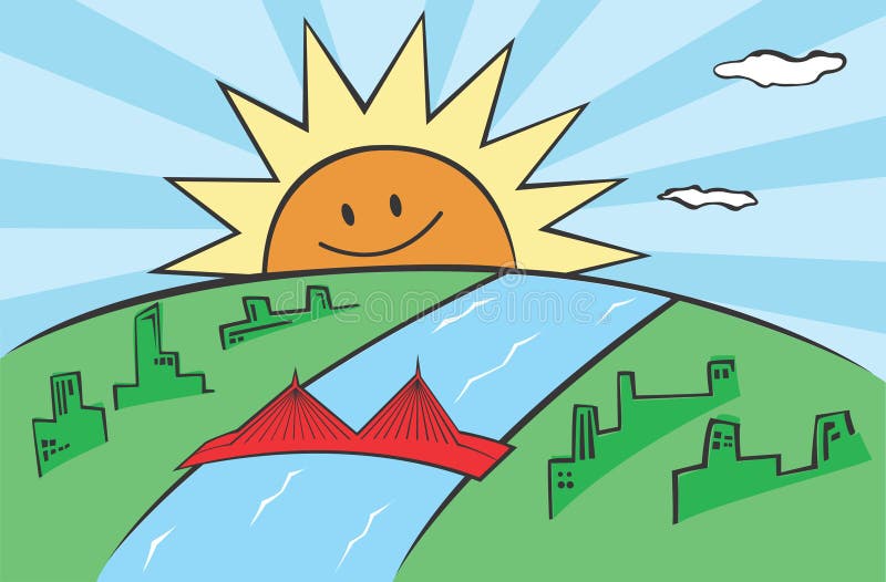 Good morning city stock vector. Illustration of morning - 23476863