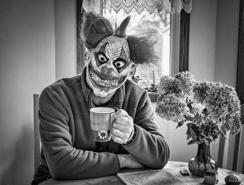 Drinking clown stock image. Image of stage, hair, bottle - 18677581