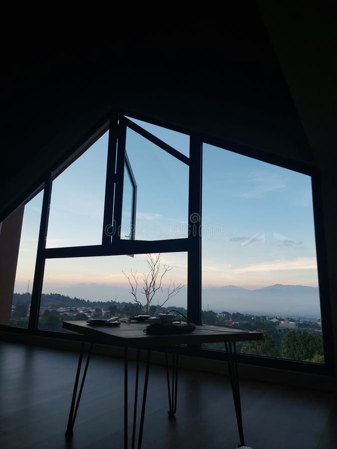 Good Morning from Cozy Room Stock Photo - Image of room, view: 263183372