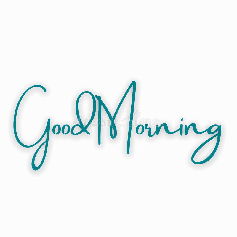 Good Morning Creative Letters Stock Illustration - Illustration of ...