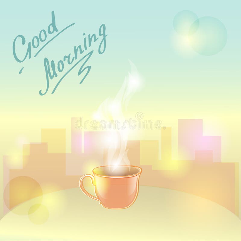 Good morning city stock vector. Illustration of graphic - 23476863