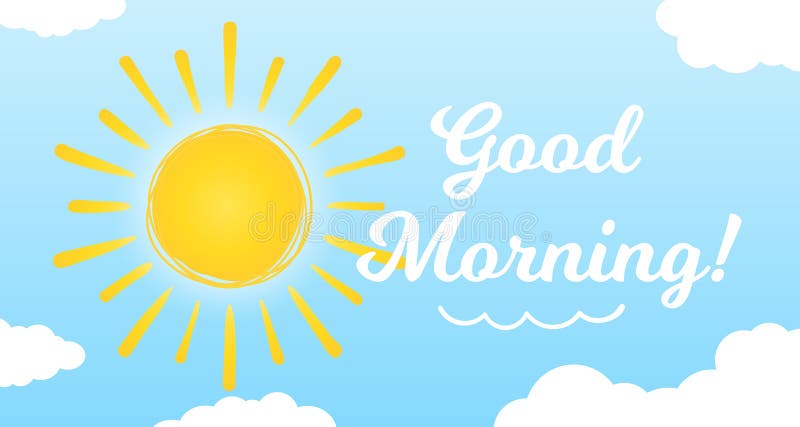 Good Morning stock vector. Illustration of good, cute - 265814986