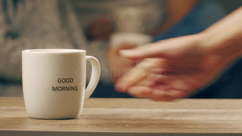 Good Morning Hot Drink stock footage. Video of cappuccino - 194852864